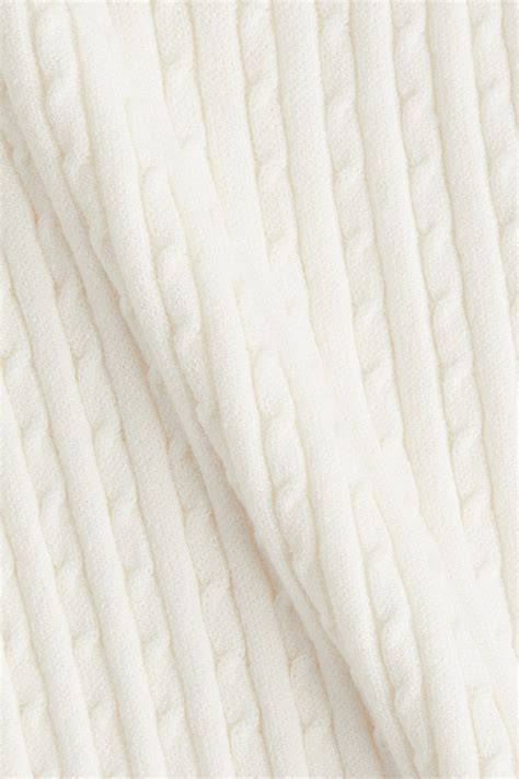 - Hose in Zopfstrick - Cremefarben - DAMEN | H&M CH