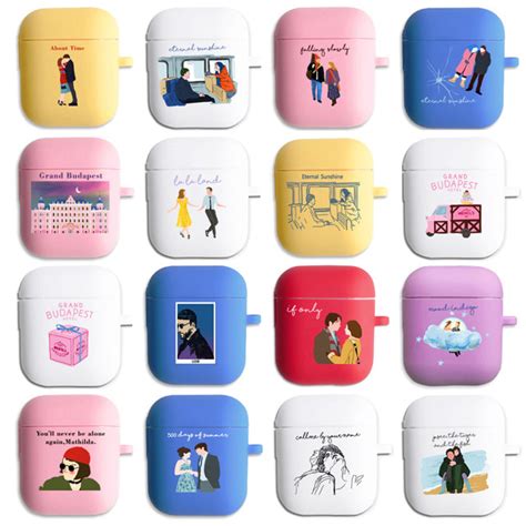 무료배송 영화 일러스트 애플 에어팟 2세대 1세대 키링 실리콘 케이스 티몬