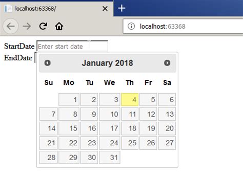 Asp Net Mvc Jquery Datepicker Validation Is Not Working Without The