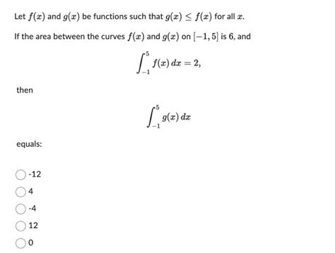 solved let f x and g x be functions such that g x ≤f x