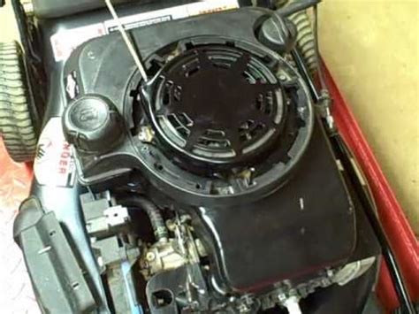 How to replace a sheared flywheel key on a Briggs & Stratton walk behind lawn mower - YouTube