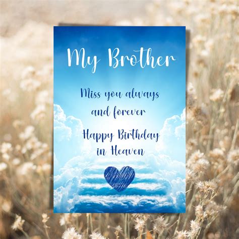 Happy Birthday To My Brother In Heaven