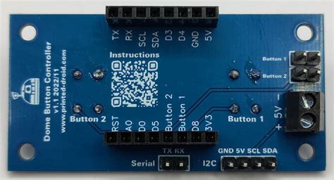 Dome Button Controller Printed Droid