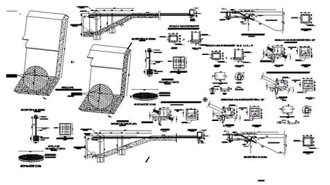 Structural Blocks Drawings 2d View Section Dwg File
