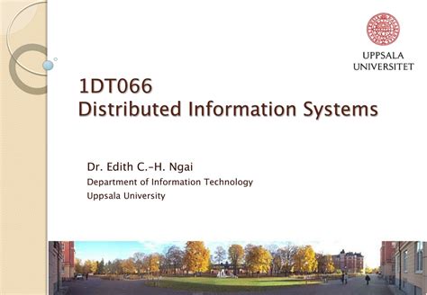Ppt Distributed Information Systems Course Uppsala University