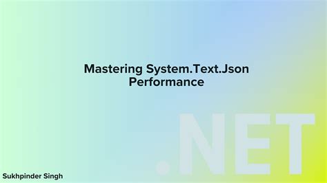 Make Json Fast Again In Net Stackademic
