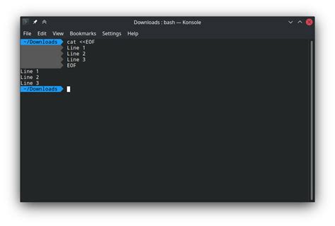 Bash Heredoc With Powerline Stack Overflow