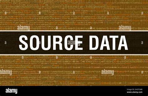 Source Data With Digital Java Code Text Source Data And Computer
