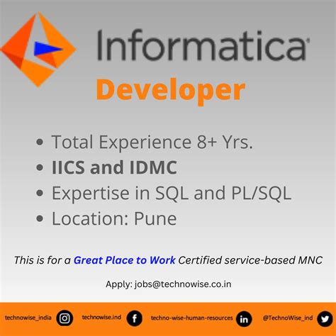 dataengineer datawarehouse etl iics informatica sql snowflake