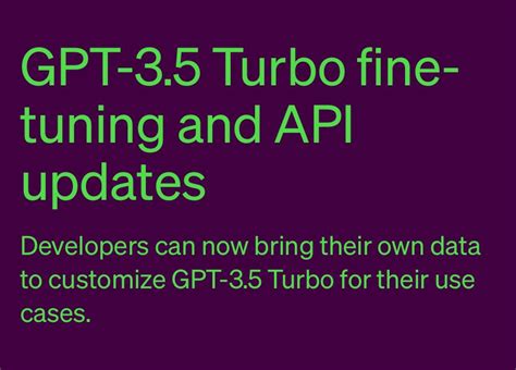 saurabh kumar on linkedin gpt3 5 now supports fine tuning on custom