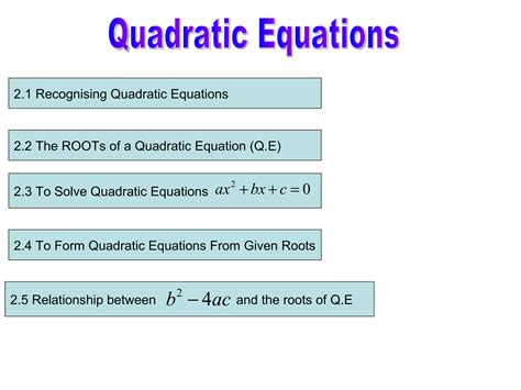 Quadraticequation Ppt