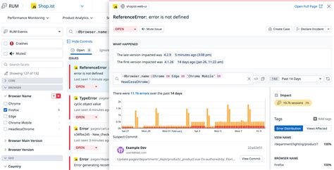 frontend error tracking