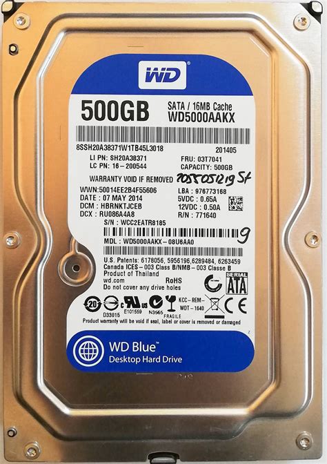 Жесткий диск для компьютера Western Digital 500GB 3.5" 16MB 7200rpm 6Gb ...