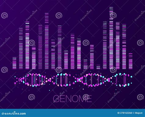 big genomic data visualization stock illustration illustration of
