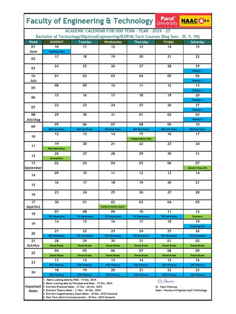 academic calendar odd 2024 25 pdf academic term