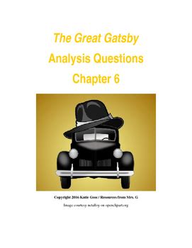 The Great Gatsby Chapter Close Reading Analysis Text Dependent Questions
