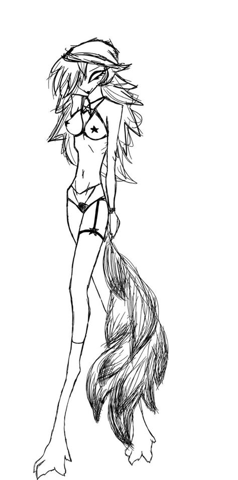 Rule 34 Anthro Avian Bird Breasts Emo Feather Hair Feathers Female Helluva Boss Hi Res Octavia