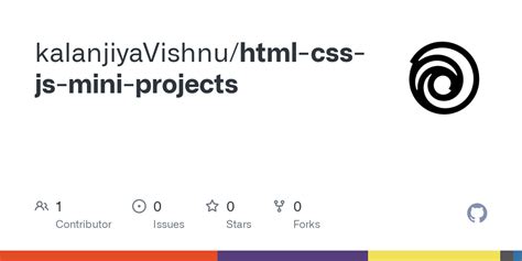 Github Kalanjiyavishnu Html Css Js Mini Projects