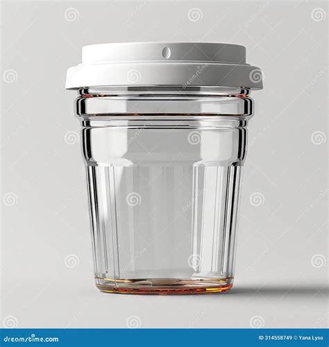 Empty Medical Specimen Container For Urine Analysis Clear Cup With