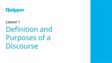 Rw 11 12 Lesson 1 Definition And Purposes Of Discourse Pptx