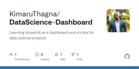 Github Kimaruthagnadatascience Dashboard Learning Streamlit As A
