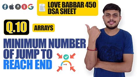 Minimum Number Of Jumps To Reach End Of An Array Love Babbar Dsa