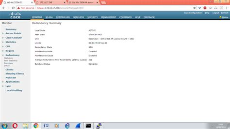 Solved Wlc 3504 Ha Down Cisco Community