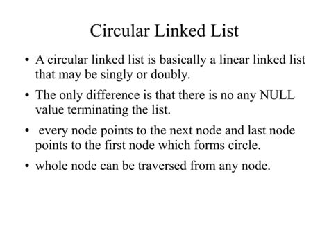 Double Linked List Ppt