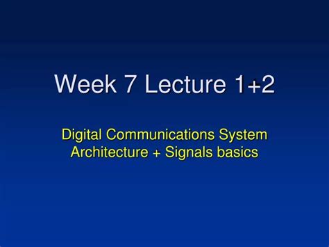 Ppt Week 7 Lecture 12 Powerpoint Presentation Free Download Id