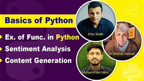 Basics Of Python Part 3 Youtube