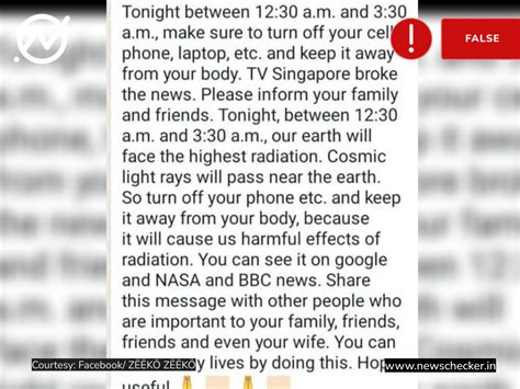 Warning Message Asking People To Switch Off Phone And Keep Them Away From The Body For