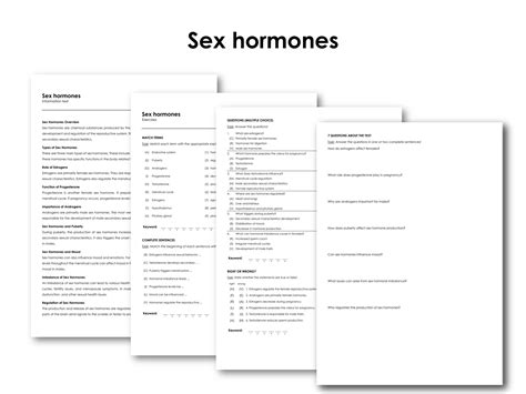 Sex Hormones Made By Teachers