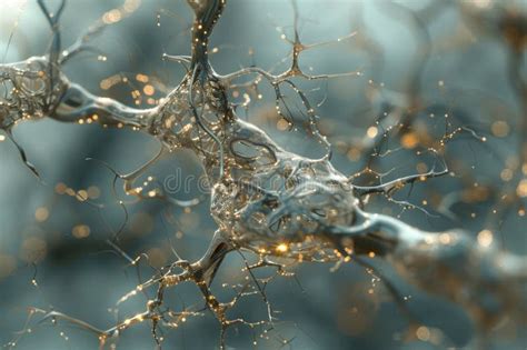 Neurons Abstract Background Connections Of Nerves In Microscope View Stock Image Image Of