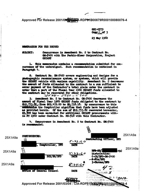 Concurrence In Amendment No 2 To Contract No Om 5400 With The Perkin