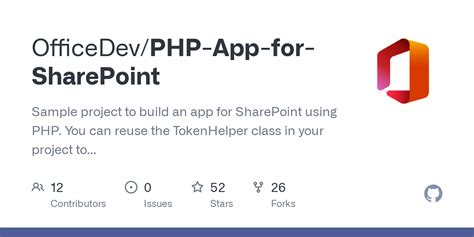 Github Officedevphp App For Sharepoint Sample Project To Build An App For Sharepoint Using