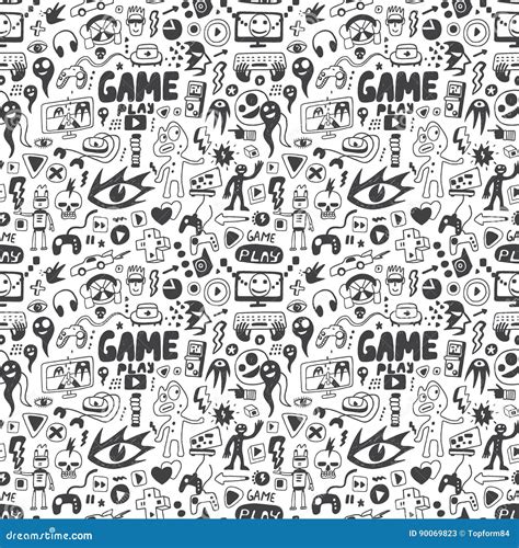 Old Games Seamless Pattern Retro Gaming Pixels Video Game And Pixel Art Arcade Vector