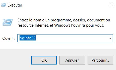 Raccourci pour afficher les informations et propriétés de votre
