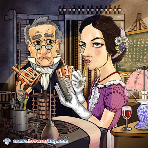 Ada Lovelace And Charles Babbage By Peter Krumins On Dribbble