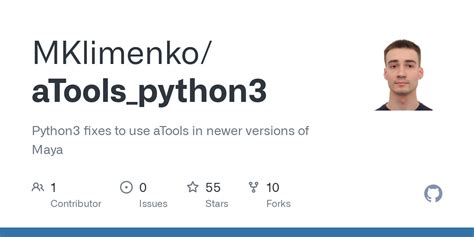 Issues MKlimenko ATools Python GitHub