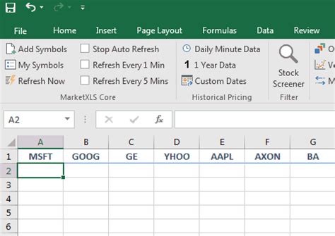 How To Get Live Stock Quotes In Excel StockKevin