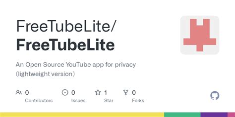 GitHub FreeTubeLite FreeTubeLite An Open Source YouTube App For Privacy Lightweight Version
