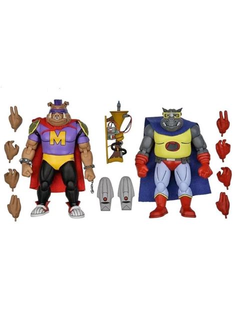 Neca Official Tmnt Mighty Hog And Rhino Man Hobbies And Toys Toys