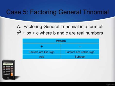 Factoring General Trinomial Ppt