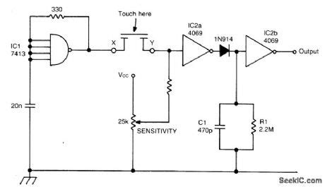 CMOS TOUCH SWITCH Control Circuit Circuit Diagram SeekIC Com