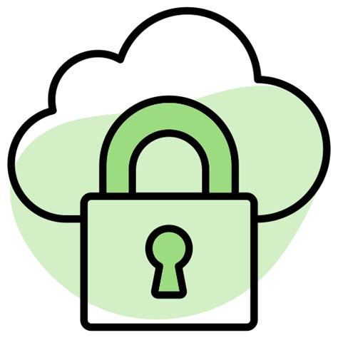 Cloud Lock Free Security Icons