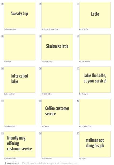 Sweaty Cup Drawception