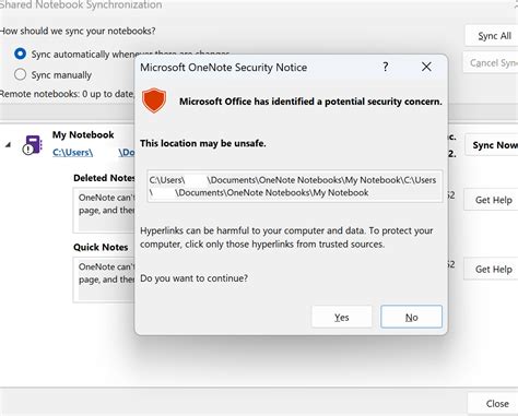 Potential Onenote Sync Issue With Path Handling And Error 0xe0000214