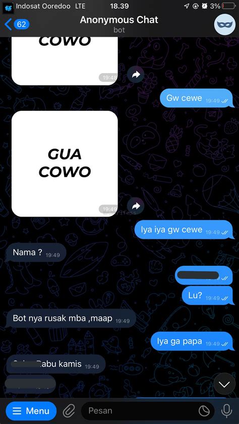 Askrlfess on Twitter: "Coba spill chat pertama kalian sama pacar dan ...
