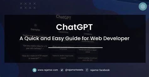 ChatGPT A Quick And Easy Guide For Web Developer MSR Web Dev