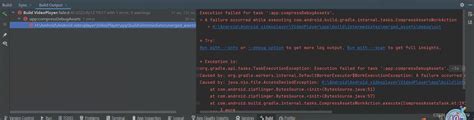 A failure occurred while executing com.android.build.gradle.internal ...